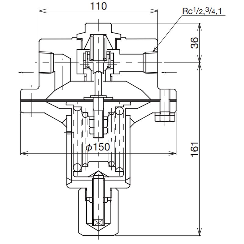 バルブを豊富に在庫｜RD19-D 減圧弁(純水用): バルブ｜イシグロ webstation