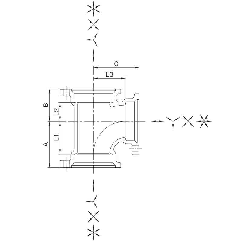 バルブを豊富に在庫｜MDNC-ST 90°Y MD-NCジョイント: 継手・フランジ｜イシグロ webstation