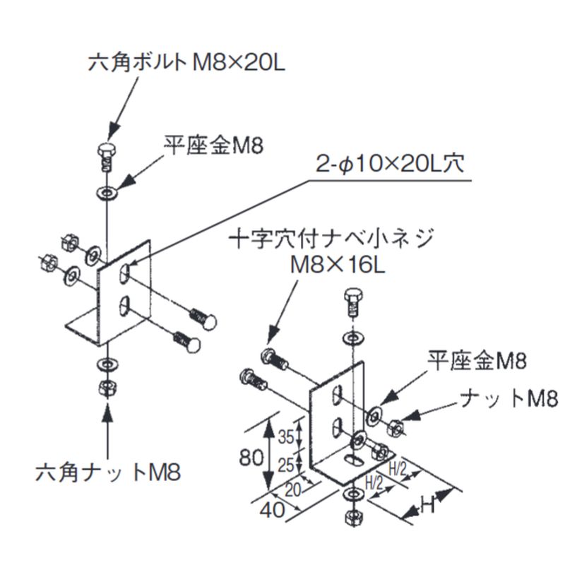 バルブを豊富に在庫｜SLP-11 盤取付金具 100H: 電設資材｜イシグロ webstation