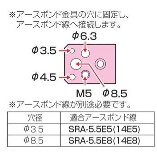 バルブを豊富に在庫｜SRY-ET アースボンド金具: 電設資材｜イシグロ webstation