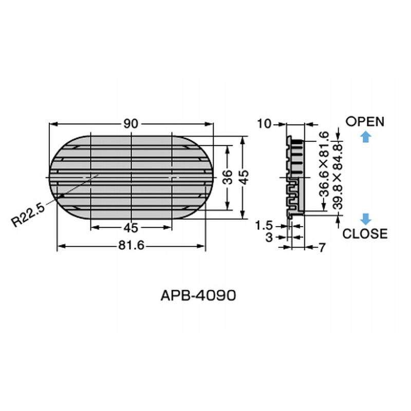 バルブを豊富に在庫｜APB-4090W 空気口 オーバル型 打込みタイプ: 配管資材・副資材｜イシグロ webstation