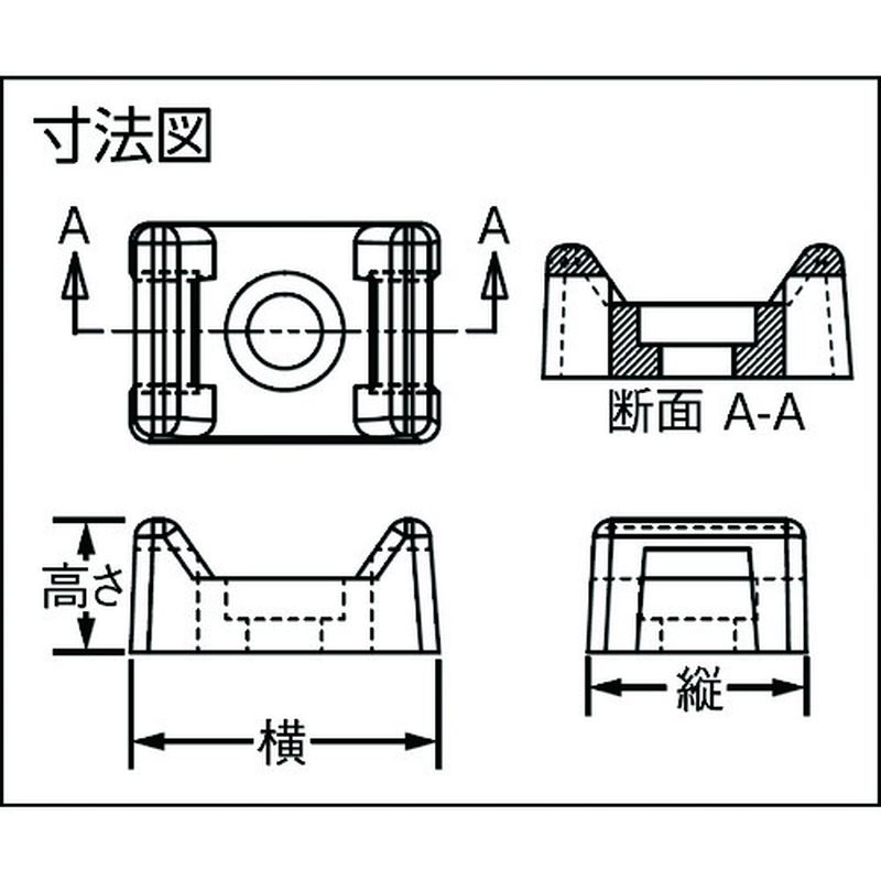 バルブを豊富に在庫｜パンドウィット TM2S8-C79 タイマウント テフゼル ナチュラル 100個入: 電設資材｜イシグロ webstation