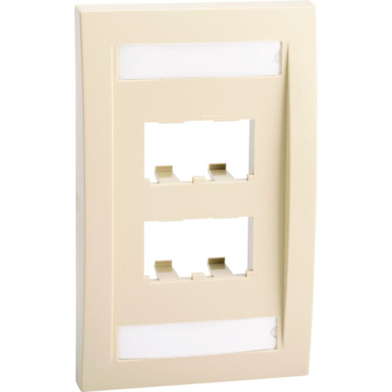 バルブを豊富に在庫｜パンドウィット CFPE4EIY フェースプレート 4ポート用 アイボリー: 電設資材｜イシグロ webstation